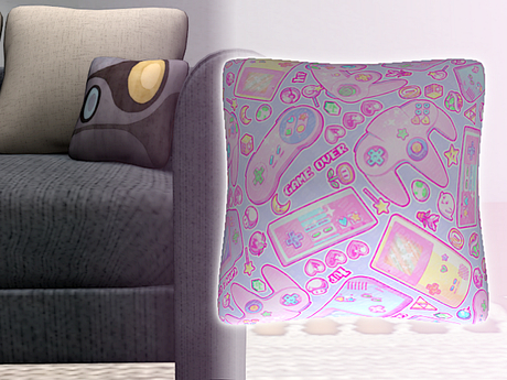 Second Life Marketplace - Throw Pillow [Game Over]